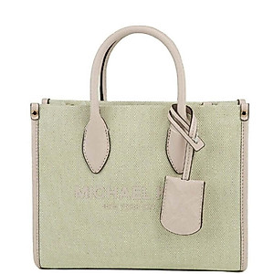 Michael Kors Mirella Small Shopper Top Zip Crossbody Bag Powder Blush Pink MK