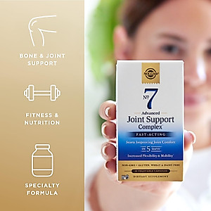 SOLGAR No. 7 Advanced Joint Support Complex - 90 Vegetable Capsules - Fast-Acting Formula - Non-GMO, Gluten Free, Dairy Free - 90 Servings