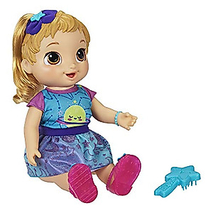 Baby Alive Baby Grows Up (Dreamy) - Shining Skylar or Star Dreamer, Growing and Talking Baby Doll, Toy with 1 Surprise Doll and 8 Accessories, Blue