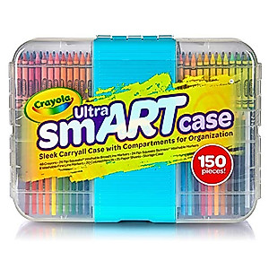 Crayola Ultra Smart Case, 150 Pieces, Art Set for Kids, Gift, (Model: 04-6810)