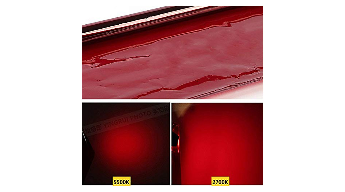 Selens Dark Red Gel Filter: Photo & Video Lighting Effects