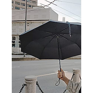 choedii Sun Umbrella UV protection Compact Portable Ultra light Weight Parasol Travel Rain Umbrella For Walking Women Waterproof Folding Umbrella 8 Ribs 0.59 Lbs (Black Manual)