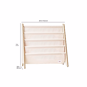 3 Sprouts Kids Book Rack - Space-Saving Bookshelf for Children's Room - Toddler Bookcase Organizer, Book Shelf Ages 3+, Lion