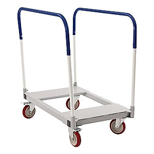 Steel Panel Truck Cart, 1500 LBS Heavy Duty Panel Dolly Cart with 5" Swivel Wheels and 34" x 20" Steel Board, Drywall Dolly Cart Platform Truck Cart for Factory Warehouses, Garage, Workshop