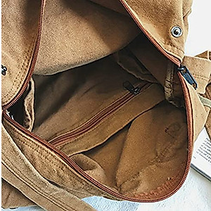 Trendy Canvas Hobo Bag for Women Men Sholder Bag Satchel Purse Large Messenger Bag Tote Handbag Adjustable Strap