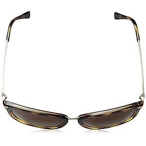 Ralph by Ralph Lauren Women's RA5245 Cat Eye Sunglasses, Shiny Dark Havana/Gradient Brown, 55 mm