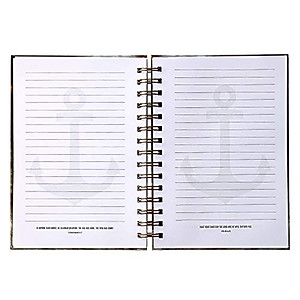 Christian Art Gifts Journal w/Scripture Anchor For the Soul Hebrews 6:19 Bible Verse 192 Ruled Pages, Large Hardcover Notebook, Wire Bound