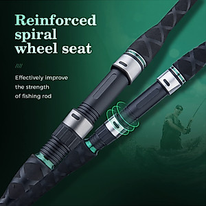 BERRYPRO Surf Spinning Rod IM8 Carbon Surf Fishing Rod (9'/10'/10'6''/11'/12'/13'3'') (10'-Casting-2pc)