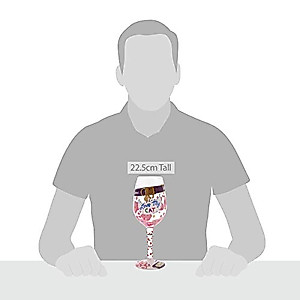 Enesco Wine Glass Love My Cat, Multicolor