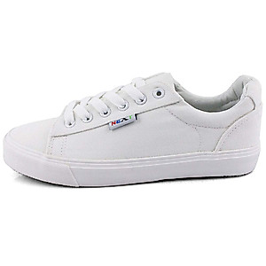 Laforst Next Gen Footwear Women's Christy 3327 Slip Resistant Sneaker, White, 9