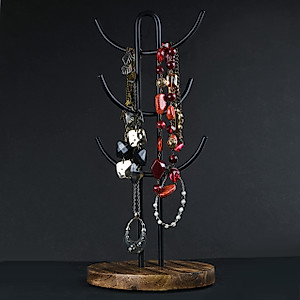 Tribello Coffee Mug Holder for Counter, Coffee Mug Tree Organizer for Kitchen - 6 Cup Holder - Modern Farmhouse Coffee Bar Accessories Steady Mug Tree Stand