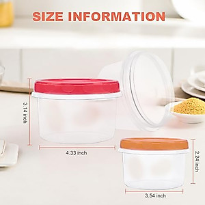 NAICHA Soup Containers with Lids 16 Oz 10 Pack green Soup Storage Containers with Screw Lid Reusable BPA Free Deli Food Storage Containers with Leak Proof for Microwave, Dishwasher, Freezer Safe