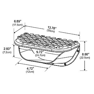 UNiPLAY Building Blocks Daycare Play Shelf with Storage 11 Piece Set, Sensory Toys Storage Bin and Play Shelf for Teething Baby Starter Learning Building Blocks, Ages 3 Months and Up, Purple