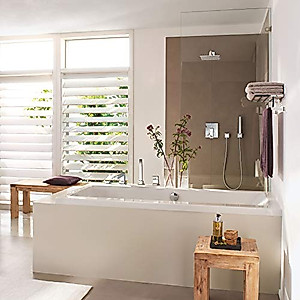 Grohe 27705000 Euphoria Cube Rain Shower Head, 2.5 GPM, Starlight Chrome