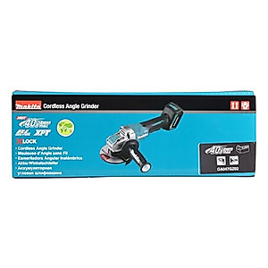 Makita GA047GZ 4.9-inch (125 mm) Rechargeable Disc Grinder, 40 V Max, Battery, Charger, and Case Sold Separately