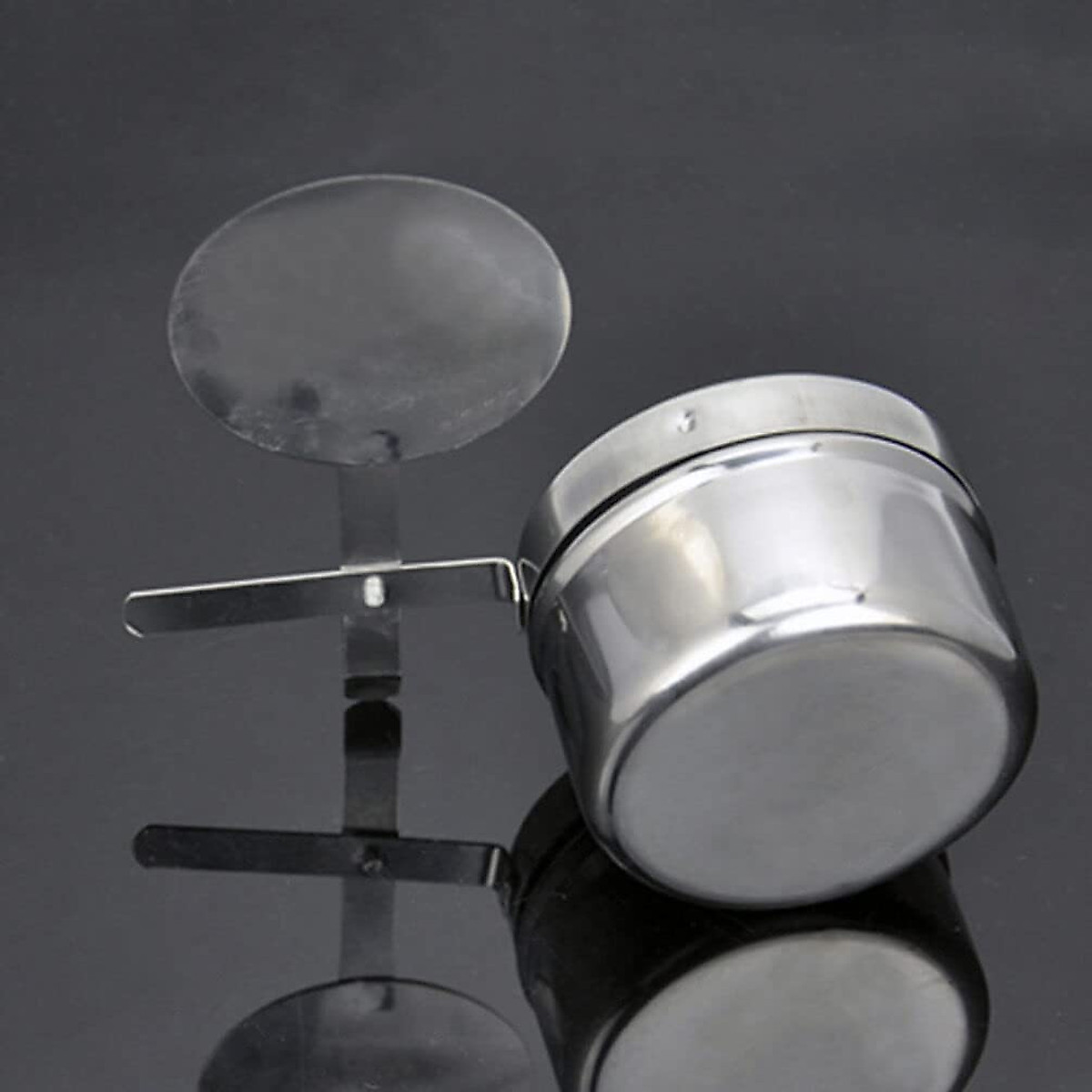 Homoyoyo 2pcs Fuel Holders for Chafing Dishes Stainless Steel Chafing Dish Canned Heat Holder Food Warming Trays Stainless Steel Fuel Holder with Wick Fuel Miniature Kit Kitchenware Heating