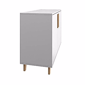 Manhattan Comfort Herald Modern 2 Door Double Sideboard Buffet, White