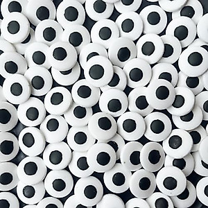 Weraru Big Candy Eyeballs Eye Ball Sweets Cake Cupcake Toppers Cookie Dessert Sprinkles Decorations for Birthday Party Supplies 4.2Ounce