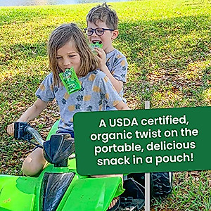 GoGo squeeZ Organic Fruit on the Go Variety Pack, Apple/Banana/Strawberry, 3.2 oz. (12 Pouches) - Made from Organic Apples, Bananas & Strawberries - Gluten Free Snacks - Nut & Dairy Free - Vegan Snack