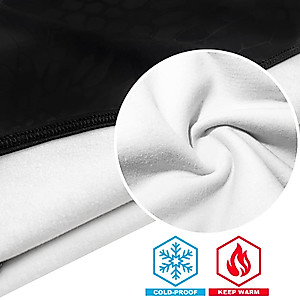 Obacle Balaclava Face Mask Men Women for Winter Cold Weather Ski Hunting (Men White Face Black Beard)