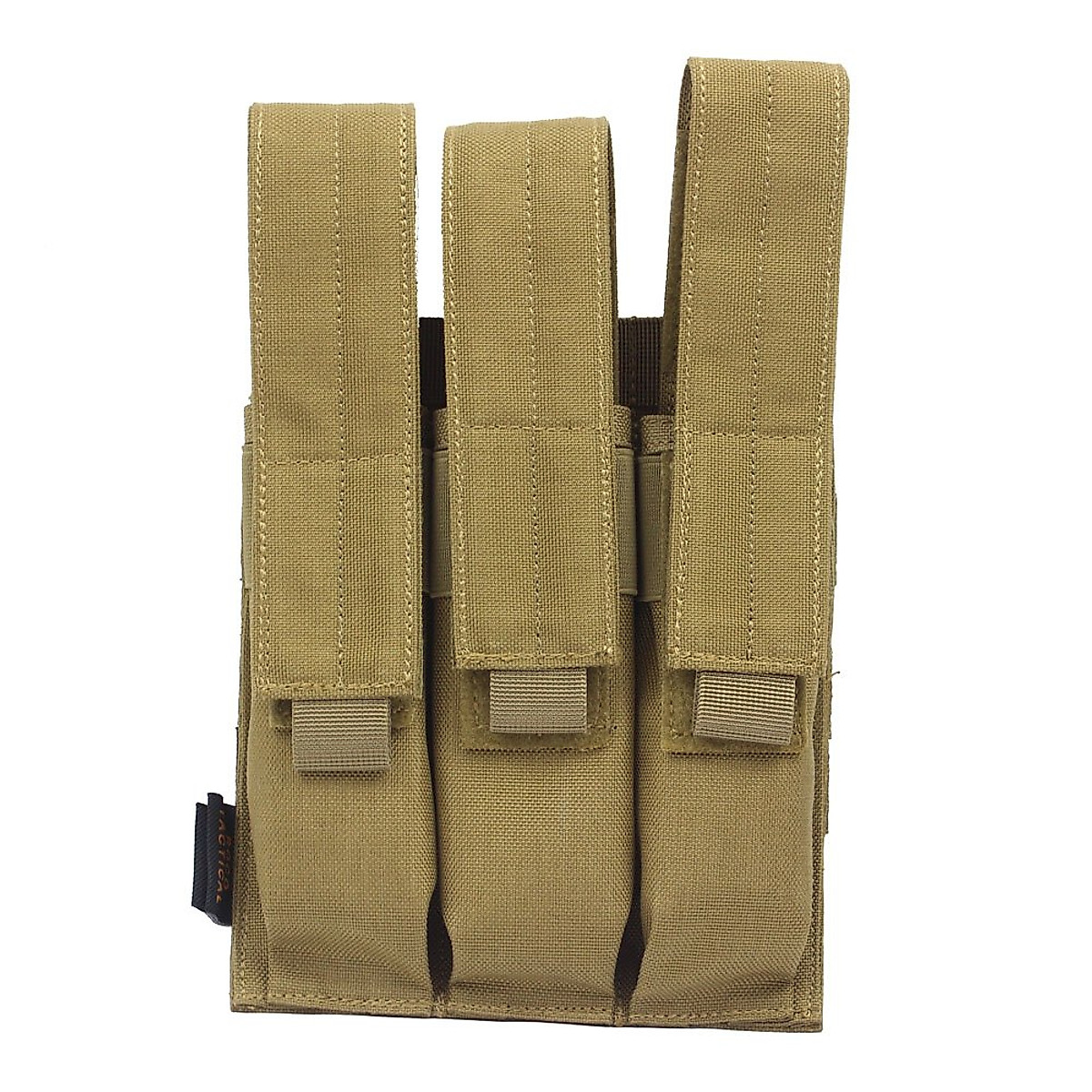 LytHarvest Tactical Molle Magazine Pouch, Kriss Tactical Pistol Triple Mag Pouch, Multi-use (TAN)