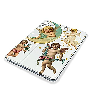 Cute Renaissance Angels Cupid case Compatible with iPad Mini Air Pro 7.9 8.3 9.7 10.2 10.9 11 12.9 inch Pattern Cover New 2022 2021 Trifold Stand 3 4 5 6 7 8 9 Generation 591 (8.3 Mini 6)