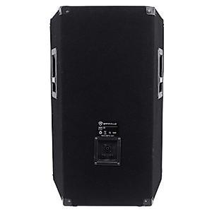 (2) Rockville RSG15 15 3-Way 1500 Watt 8-Ohm DJ PA Speaker +Stands +Cables