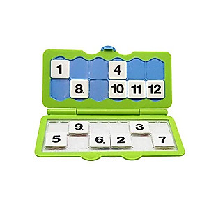 hand2mind VersaTiles Math Practice Take Along Set for Sixth Grade, Self-Checking Workbook System, 64 Pages with Case Included, Early Math, Math Books, 6th Grade Math Workbook, Homeshool Supplies