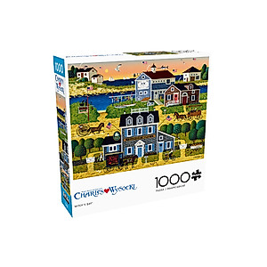 Buffalo Games - Charles Wysocki - Witch's Bay - 1000 Piece Jigsaw Puzzle for Adults Challenging Puzzle Perfect for Game Nights - Finished Puzzle Size is 26.75 x 19.75