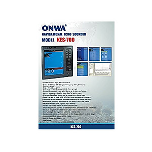 ONWA KES-700: 10.4" Navigational Echo Sounder with Memory Storage and Recall of Depth Data