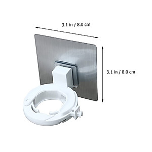 UKCOCO 6pcs Adjustable Bottle Hanger Bottle Holder for Hand Holder Adjustable Hitch Sponge Holder Wall Mounted Shampoo Holder Dish Rack White Body Wash Plastic Water Bottle