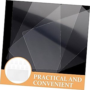 PartyKindom 10pcs Board Transparent Drawing Board Drawing Tool 3D Pen Stencils Convenient 3D Pen Mat Painting Mat 3D Printing Pen Mat Basic Template 3D Pen Graffiti Pad PVC White