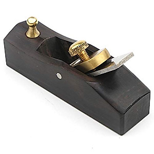 Mini Ebony Wood Planer Hand Tool Unxuey Flat Bottom Wood Plane Tool Wood Trimming Plane for Woodworking Wooden Planing for Joinery Woodcraft Guitar Instrument.