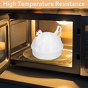 Egg Cooker, Microwave Hardboiled Egg Maker 4 Egg Egg Boiler Steamer Chicken Shape Egg Poacher Egg Poacher Egg Cooker Microwave