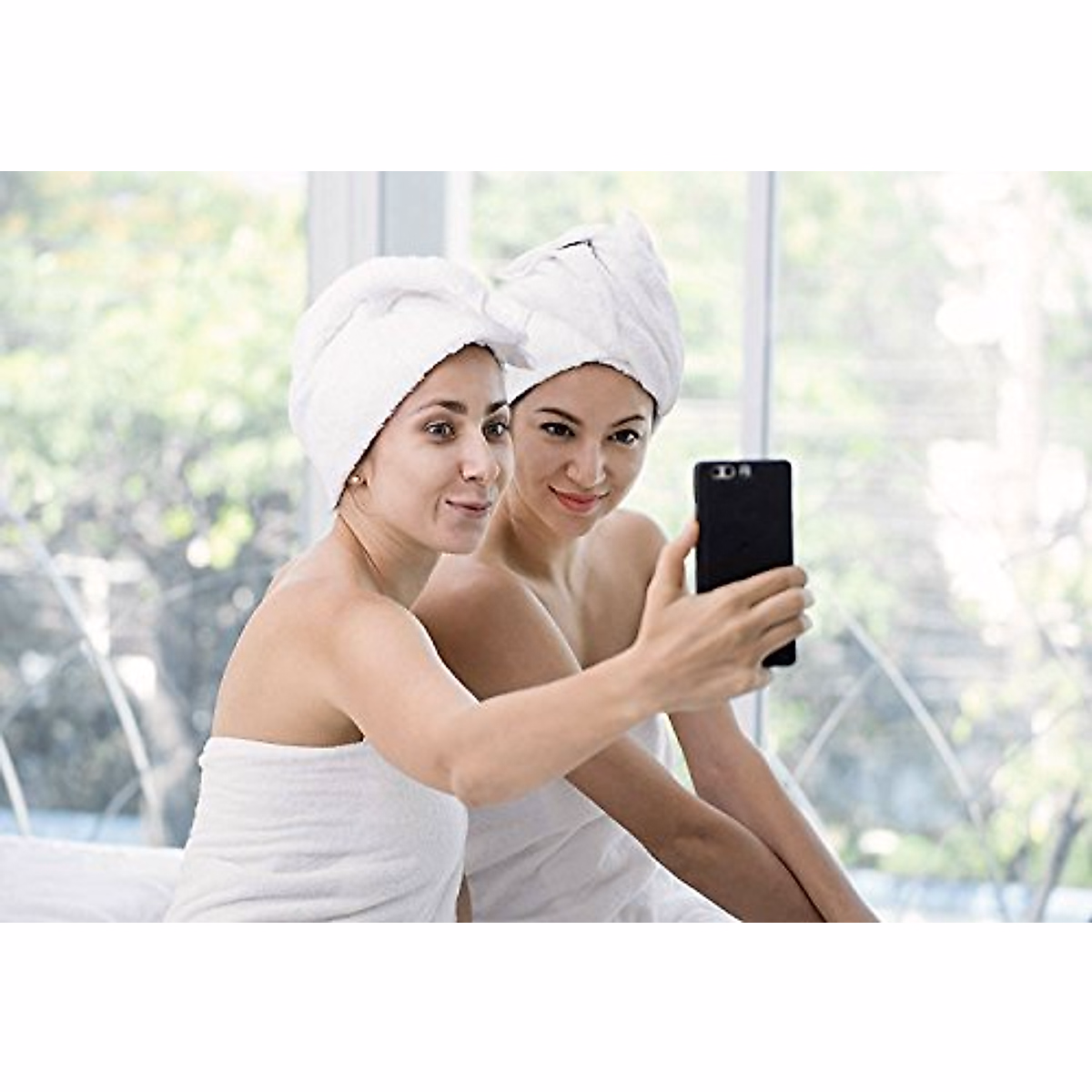 Cotton Bath Towels Set White 24" x 48" Pack of 6 Ultra Soft 100% Cotton Bath Towel White Highly Absorbent Daily Usage Bath Towel Ideal for Pool Home Gym Spa Hotel