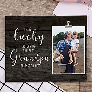 FDFHOME Appreciation Grandpa Picture Frame, Grandparent's Day Gift for Grandpa, Grandpa Birthday, Christmas gift from daughter, Fathers Day Gift for Grandpa First Christmas Gift for Grandpa