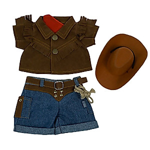 Cute Cowboy Outfit Teddy Bear Clothes 8 inch to 10 inch Stuffed Animals