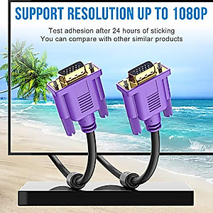 Halsouy VGA Cable, VGA to VGA 15 Pin Male to Male Monitor Cable (3 feet)