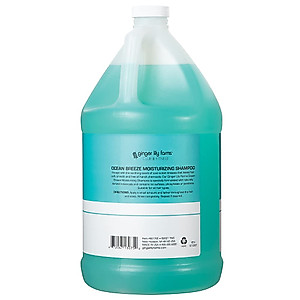 Ginger Lily Farms Club & Fitness Moisturizing Shampoo for All Hair Types, 100% Vegan & Cruelty-Free, Ocean Breeze Scent, 1 Gallon (128 fl oz) Refill