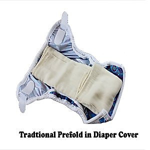 OsoCozy Better Fit Unbleached Prefold Cloth Diapers -100% Cotton, Gauze Weave, Sized for Tri Folding - Size 2 - (Premium 4x8x4 Fits 14-30 lb.) - 1 Dozen
