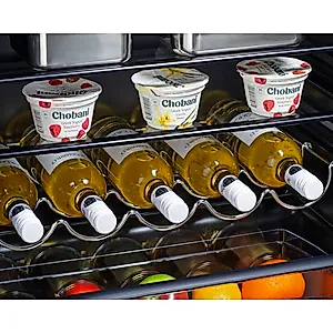 Summit FF6BK2SS 24” Wide Under Counter Refrigerator 5.5 cu.ft. Made in Europe with Automatic Defrost Operation, Reversible Stainless-Steel Door, and Deluxe black interior (Right-Hand Door)