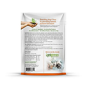 Pet Greens Treats Roasted Chicken Semi-Moist Dog Treat Orange 6 Ounce (Pack of 1)