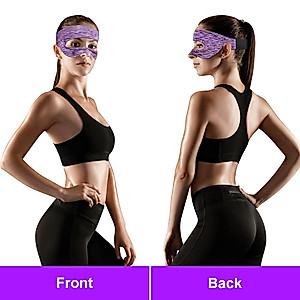 2 Pcs VR Eye Mask Cover, Begonia Breathable Adjustable Elastic Sweat Band VR Accessories for VR Workouts Use with Virtual Reality Headsets Oculus Quest 2 HTC Vive