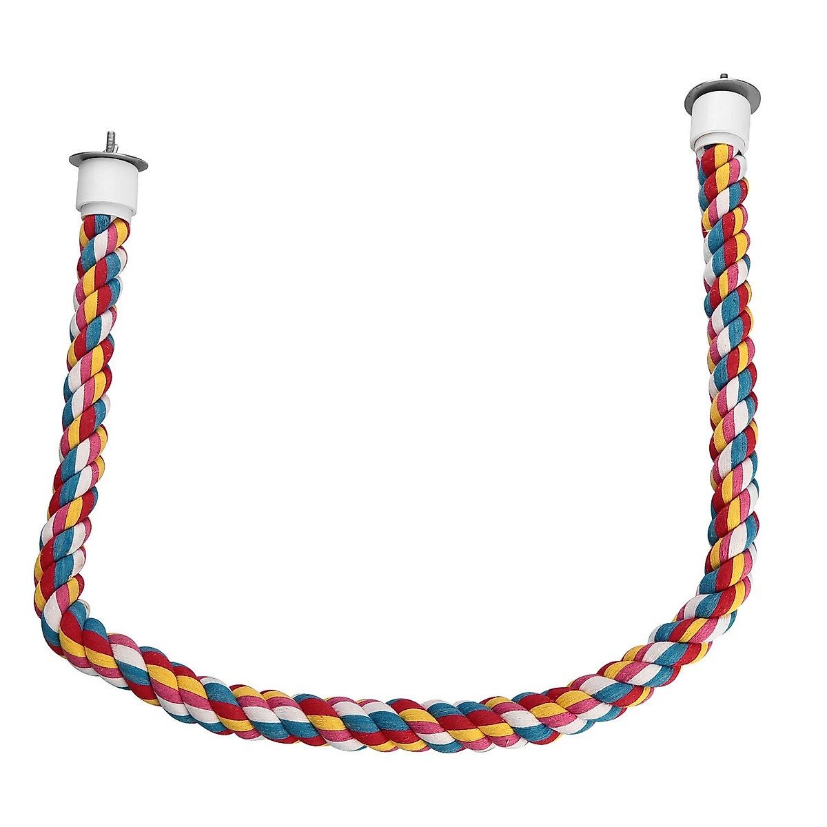 Jusney Bird Rope Perches,Parrot Toys 41 inches Rope Bungee Bird Toy (41 inches)[1 Pack]
