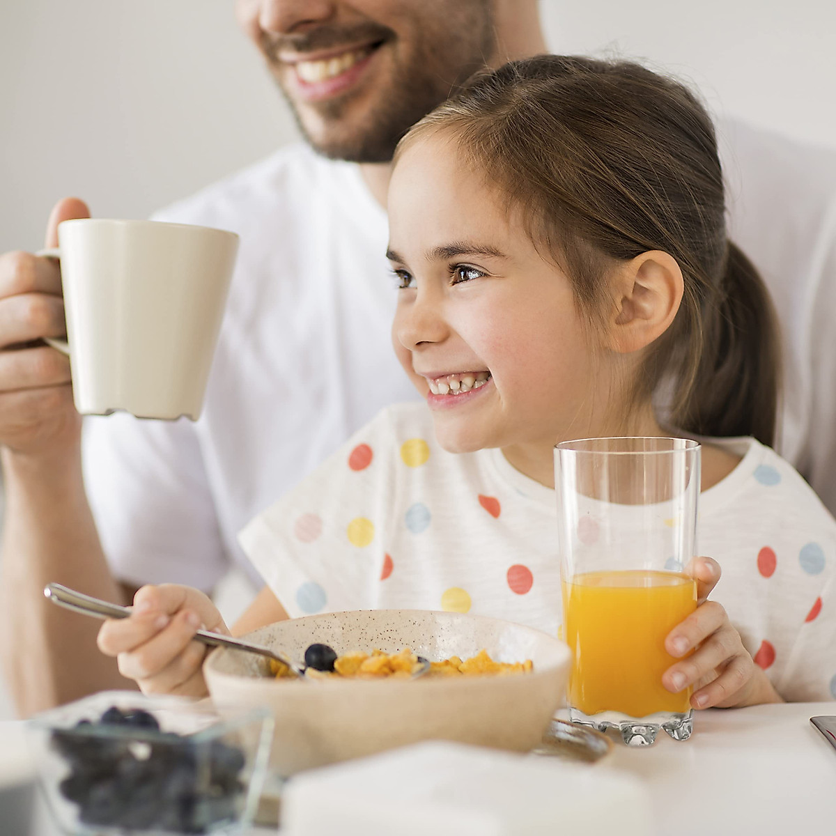 Bravario Unbreakable Plastic Drinking Glasses 11 oz | Dishwasher Safe Shatterproof 100% Tritan Water Tumblers | BPA Free Reusable Outdoor Highball Drinkware | Set of 4