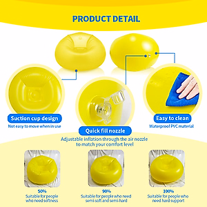 Nevife Inflatable Sofa Chair, Lounge Couch, Portable Bean Bag for Camping Trip, Movie Night,Party,Kids Room,Game Room,Living Room…