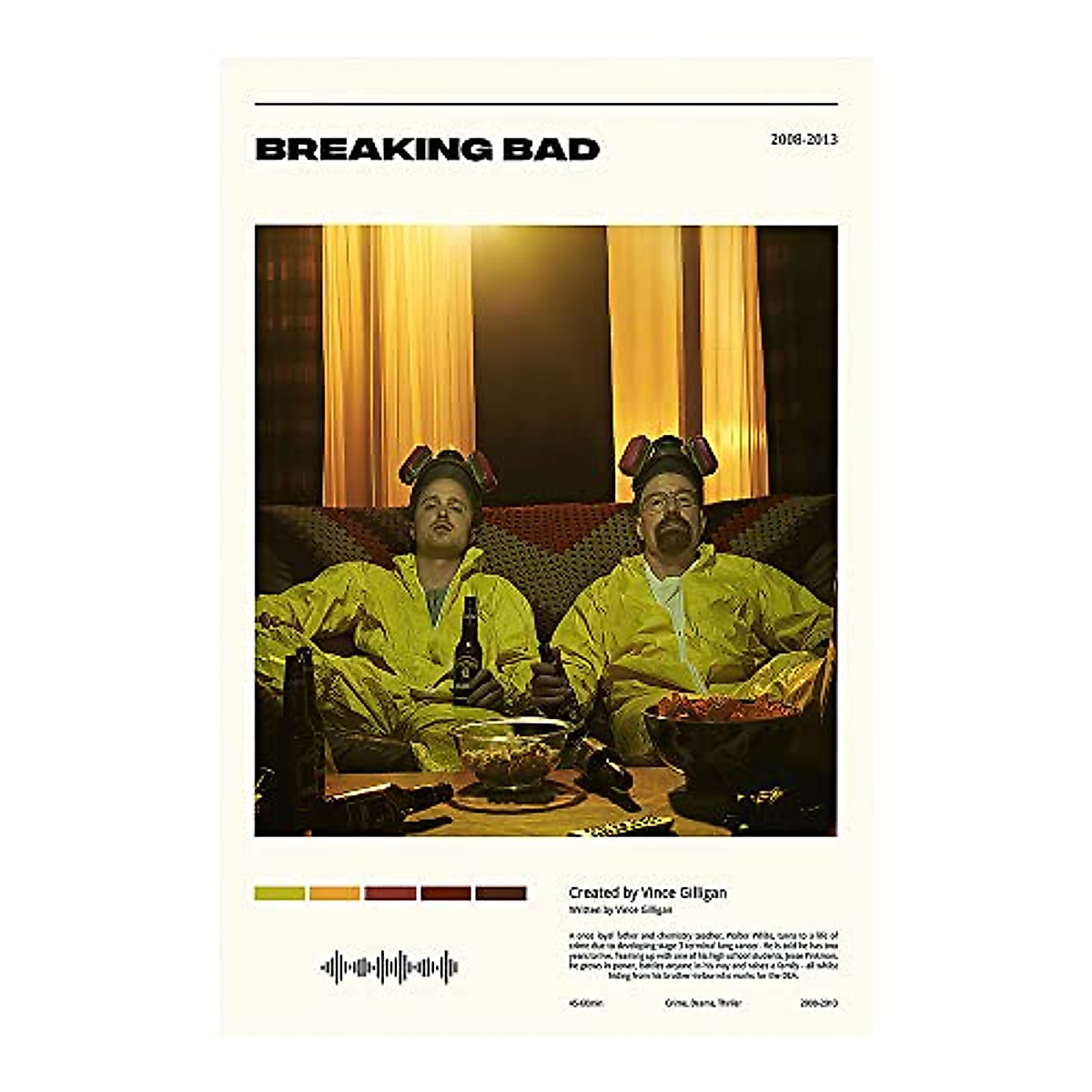 Breaking Bad Poster Movie Posters Canvas Art Picture Print Modern Family Bedroom Aesthetic Decor 12x18inch(30x45cm)