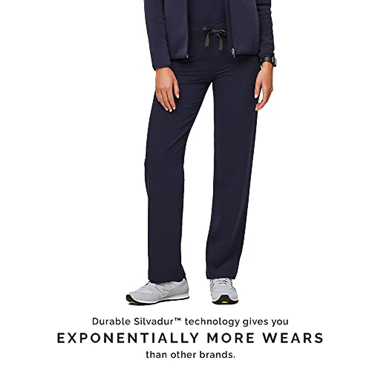 FIGS Livingston Basic Scrub Pants for Women – Navy Blue, L