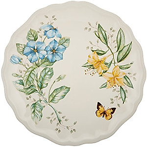 Lenox Butterfly Meadow Melamine Dinner Plates (Set of 4), White