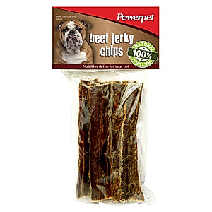 Powerpet 100% All Natural Beef Jerky Chips (6 Count) Treats